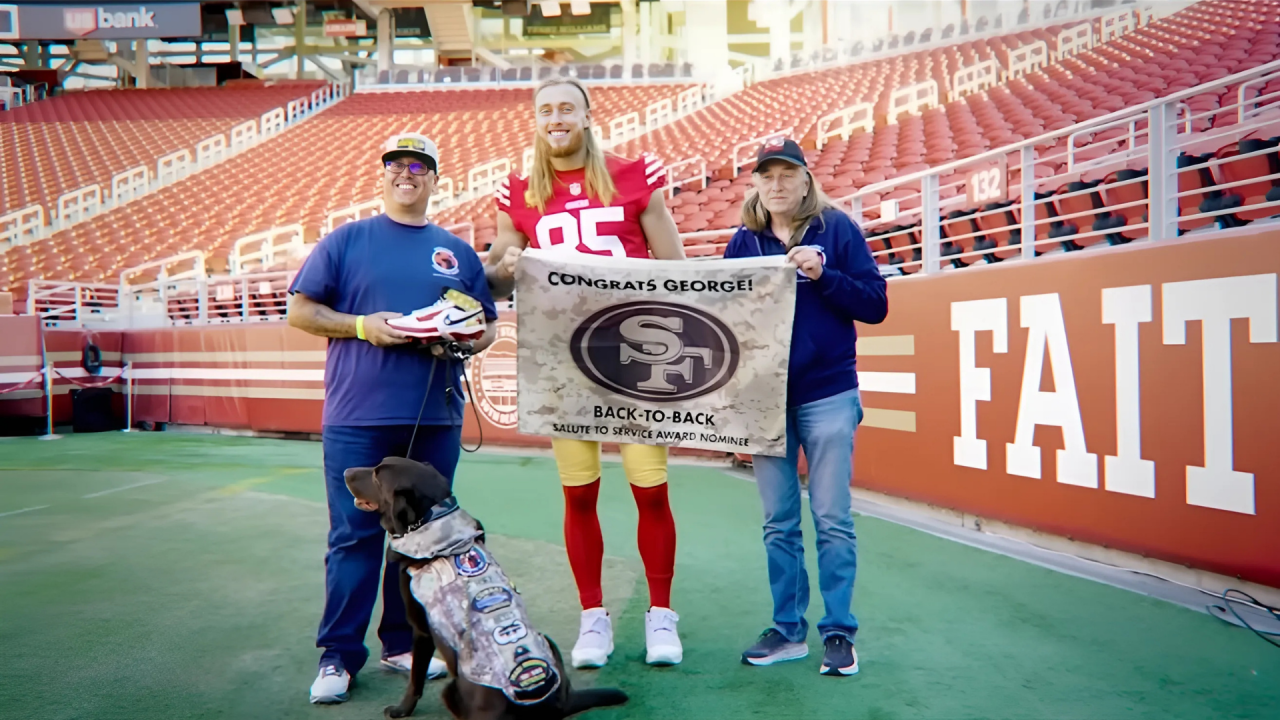 Operation Freedom Paws Highlights George Kittle’s Longstanding Support ...